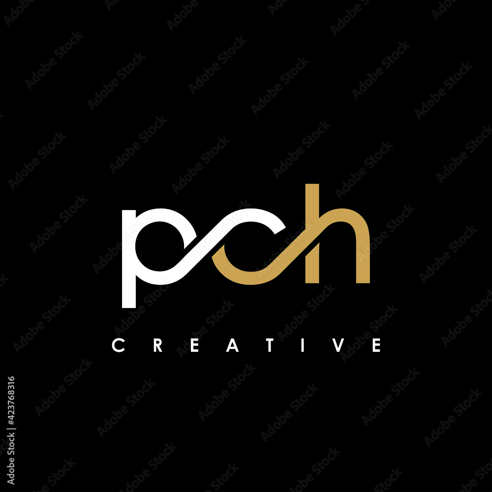 PCH Letter Initial Logo Design Template Vector Illustration Stock ...
