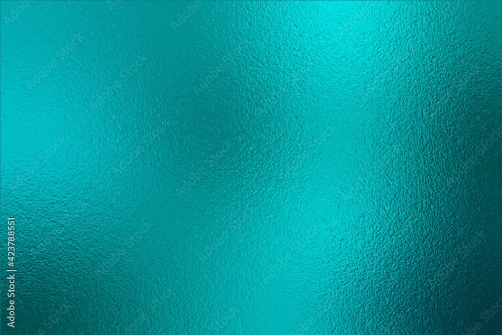 Teal texture foil. Turquoise metallic effect. Emerald shine background ...