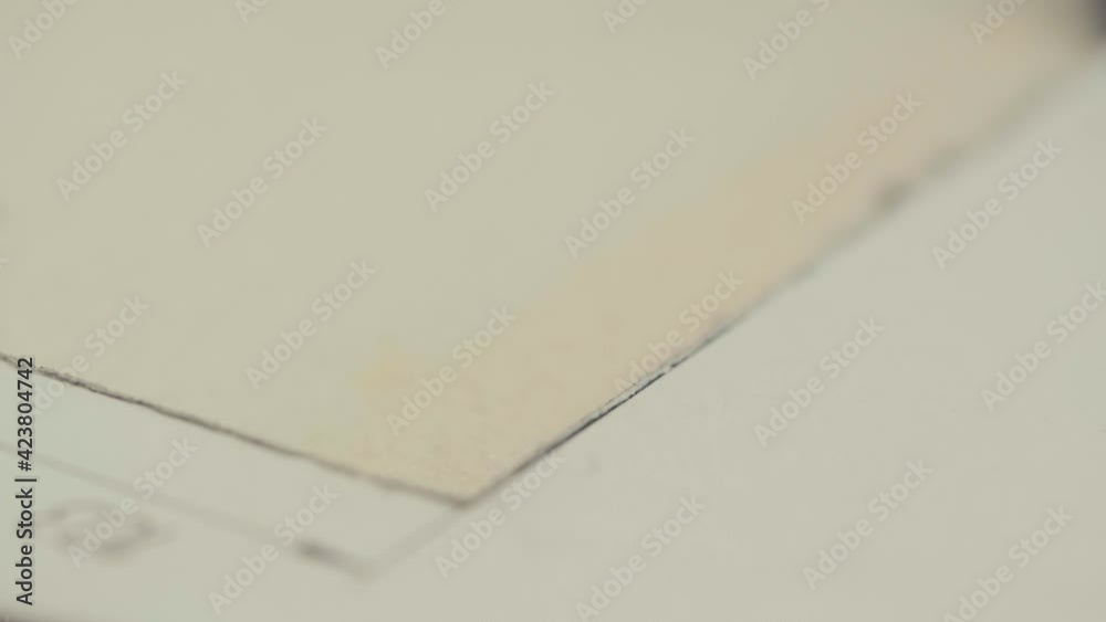 Making asbestos sheet. Draft. Drawing The Straight Line. Using A Black ...
