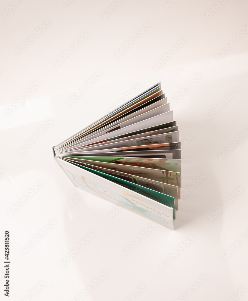 photobook open book pages Stock Photo | Adobe Stock