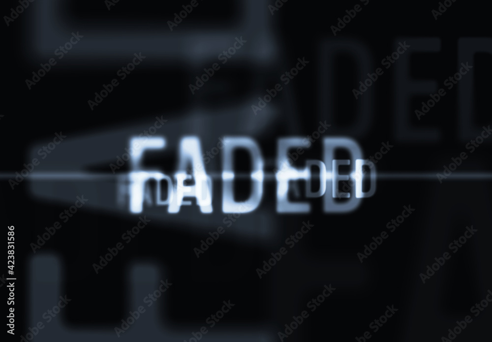 Misty Blurred Thriller Text Effect Stock Template | Adobe Stock