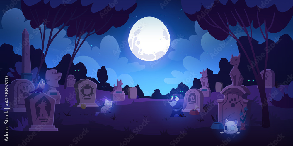 Graveyard Cartoon