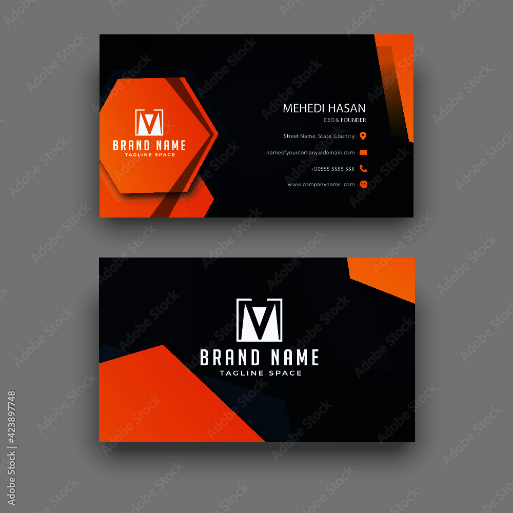 visiting card red, real estate visiting card, visiting, business ...