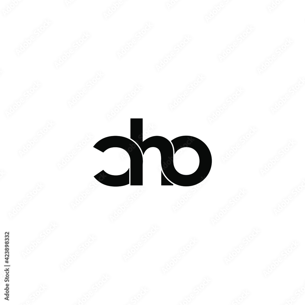 cho letter original monogram logo design Stock-Vektorgrafik | Adobe Stock