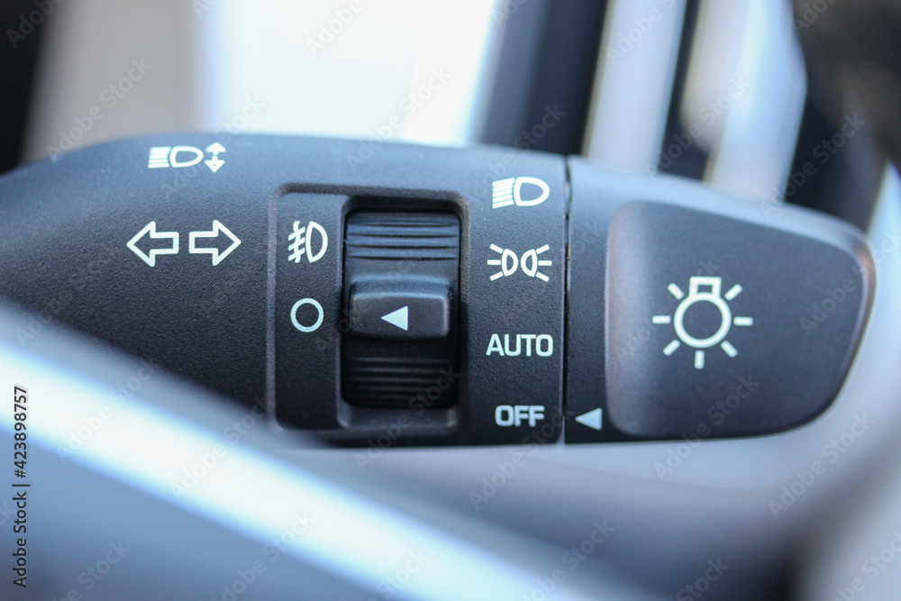 New vehicle indicator and light stalk Stock Photo | Adobe Stock