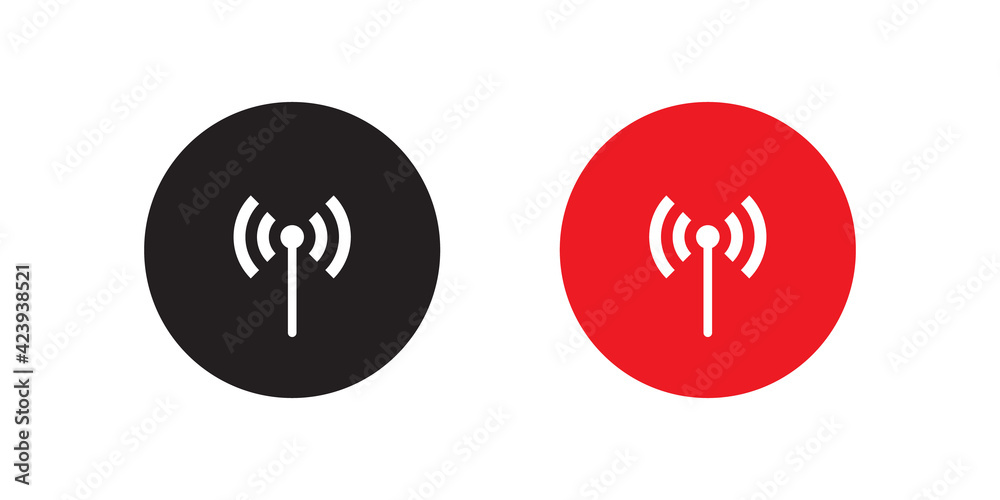 Access Point Icon Vector in Flat Design Style. Router Symbol Images ...