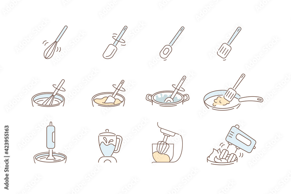 Instructions how to Mixing, Stirring, Whipping Different Cooking ...