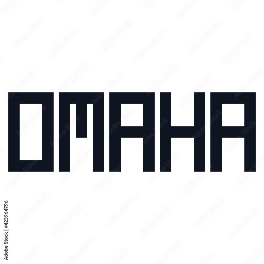 Omaha city lettering text Omaha is a town in the state of Nebraska ...