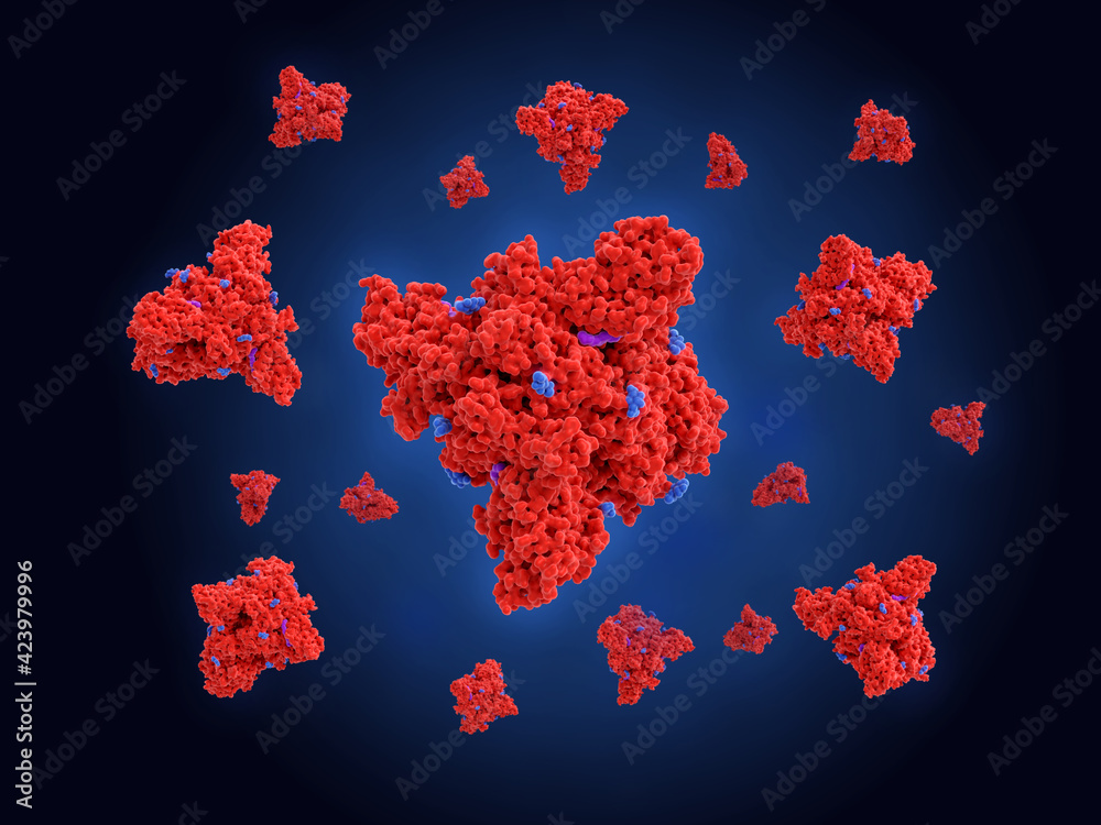 COVID-19 vaccine, stabilised spike protein Stock Illustration | Adobe Stock
