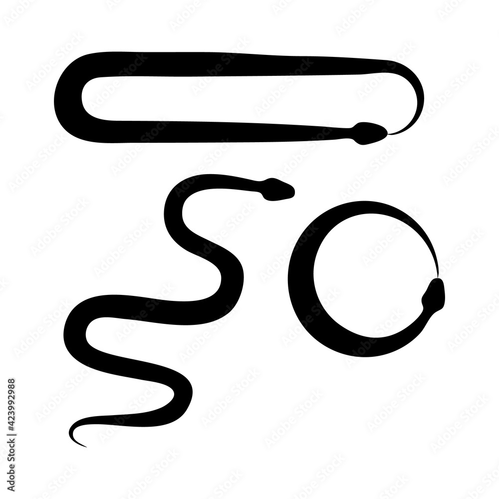 Snake Vector Icon, Viper Symbol, Serpent Sign Stock Vector | Adobe Stock