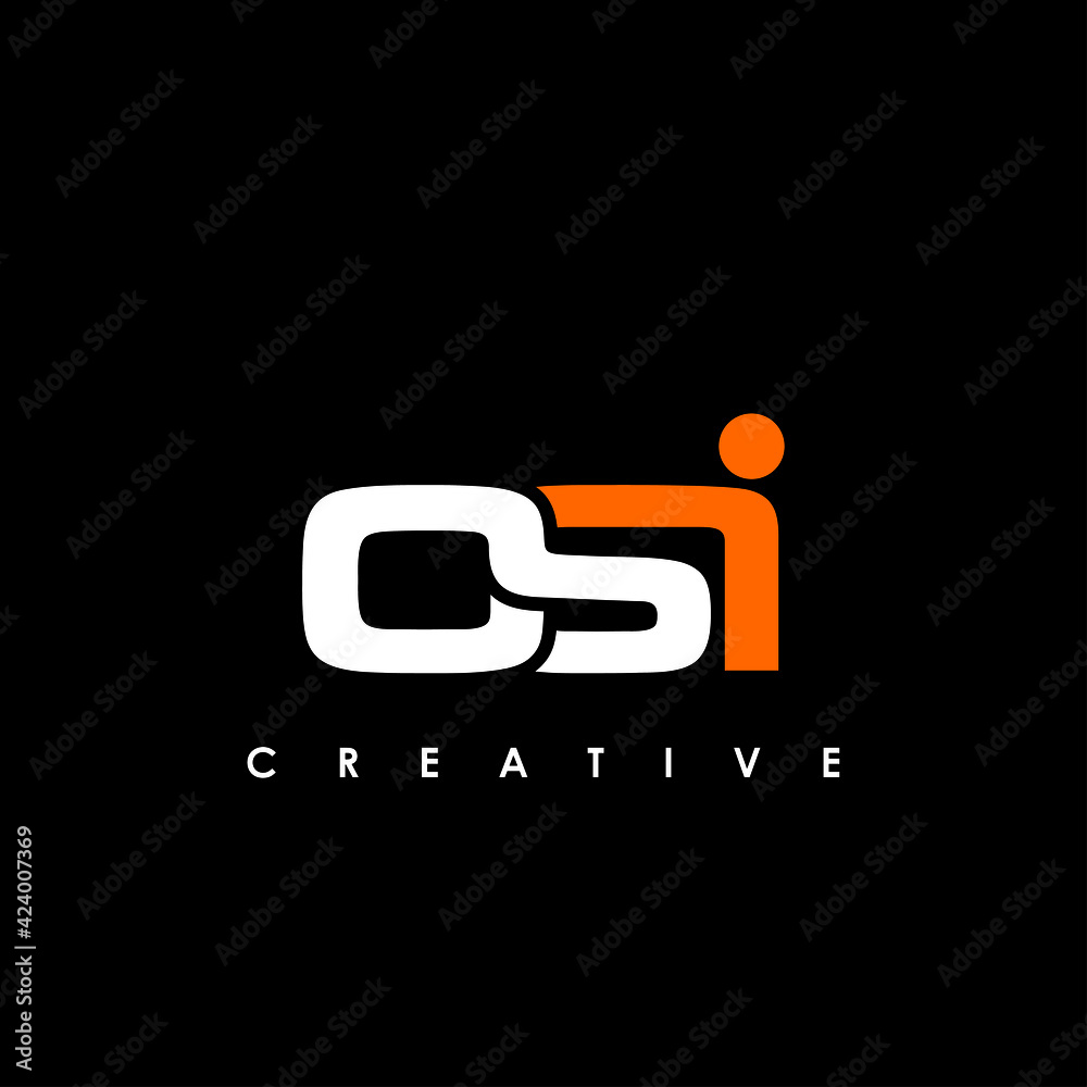 OSI Letter Initial Logo Design Template Vector Illustration Stock ...