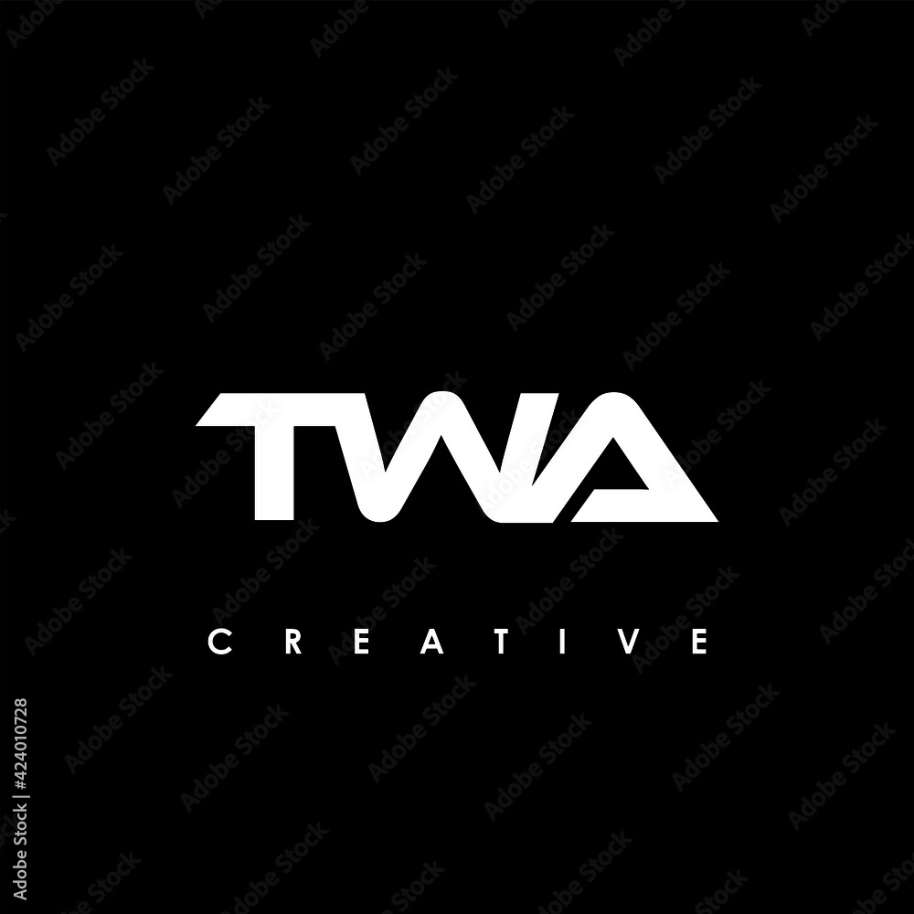 TWA Letter Initial Logo Design Template Vector Illustration Stock ...