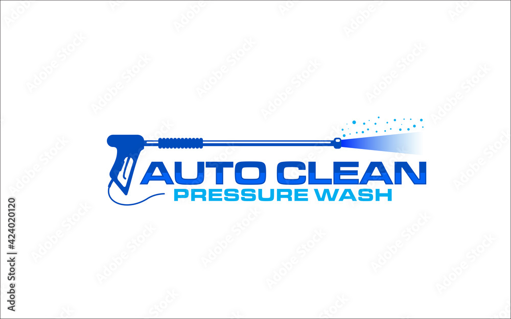 Illustration vector graphic of pressure power wash spray logo design ...