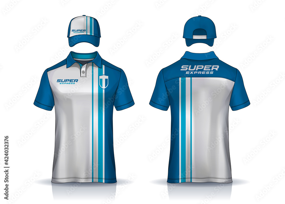 Corporate Work Shirts,t-shirt and cap templates design. uniform for ...