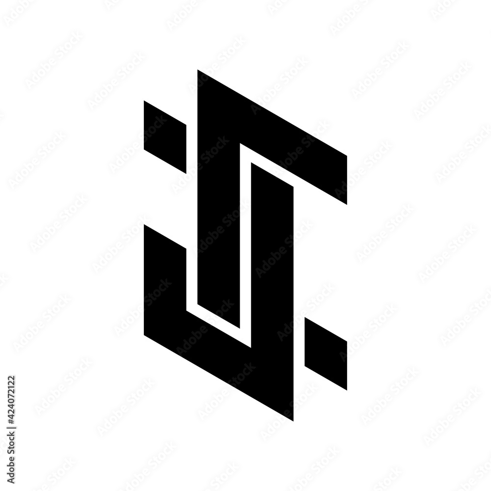 Letter JC initial logo template Stock Vector | Adobe Stock
