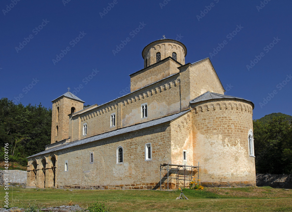 Serbian Orthodox Monastery Sopocani, Unesco world heritage site, Serbia ...
