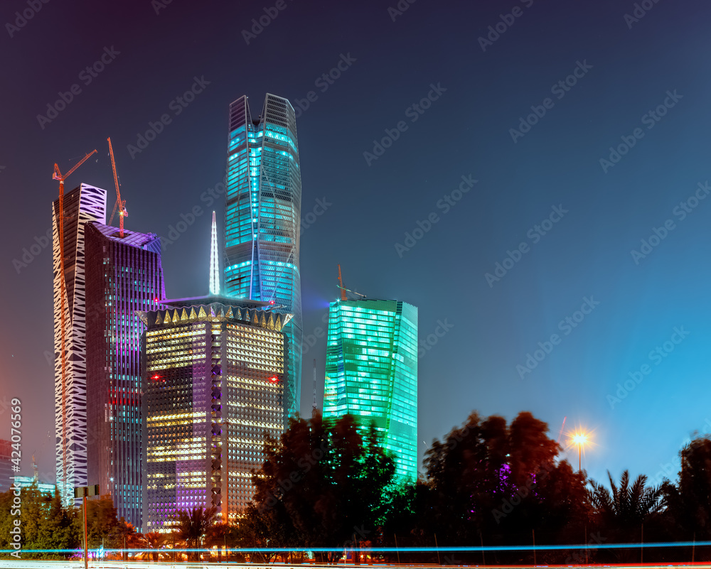 Large buildings equipped with the latest technology, King Abdullah ...