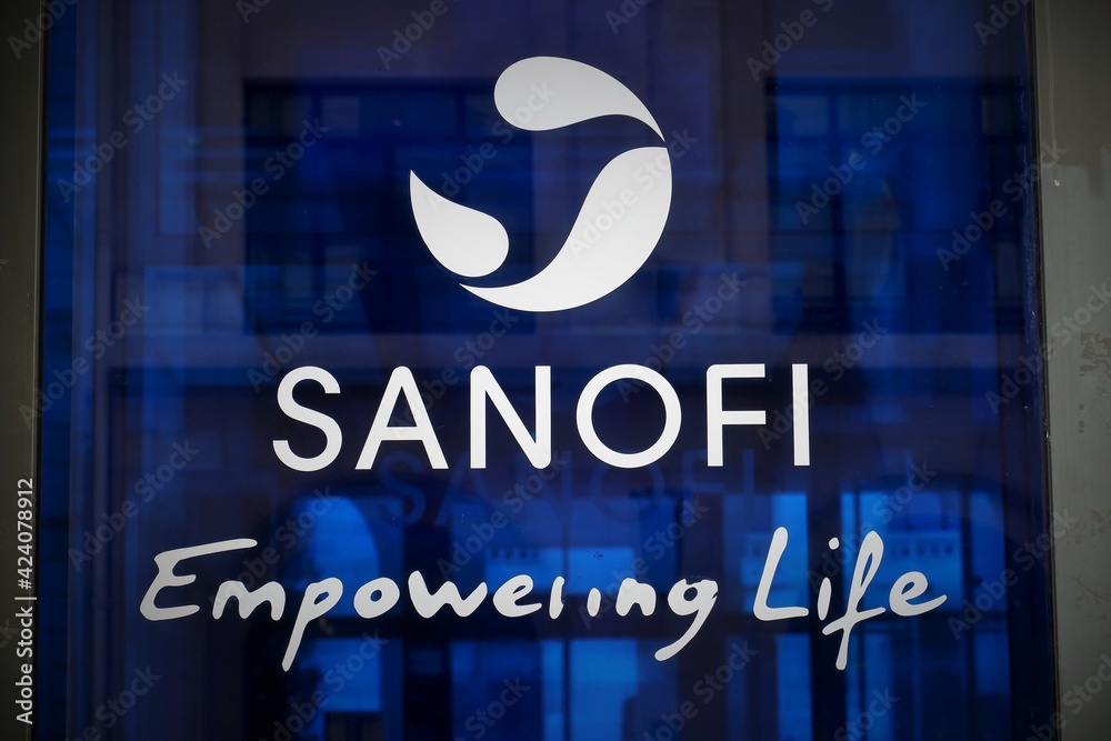 Enseigne, logo et slogan de l’entreprise pharmaceutique française ...