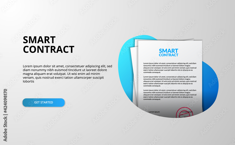 Smart contract file document for business legal certificate ...