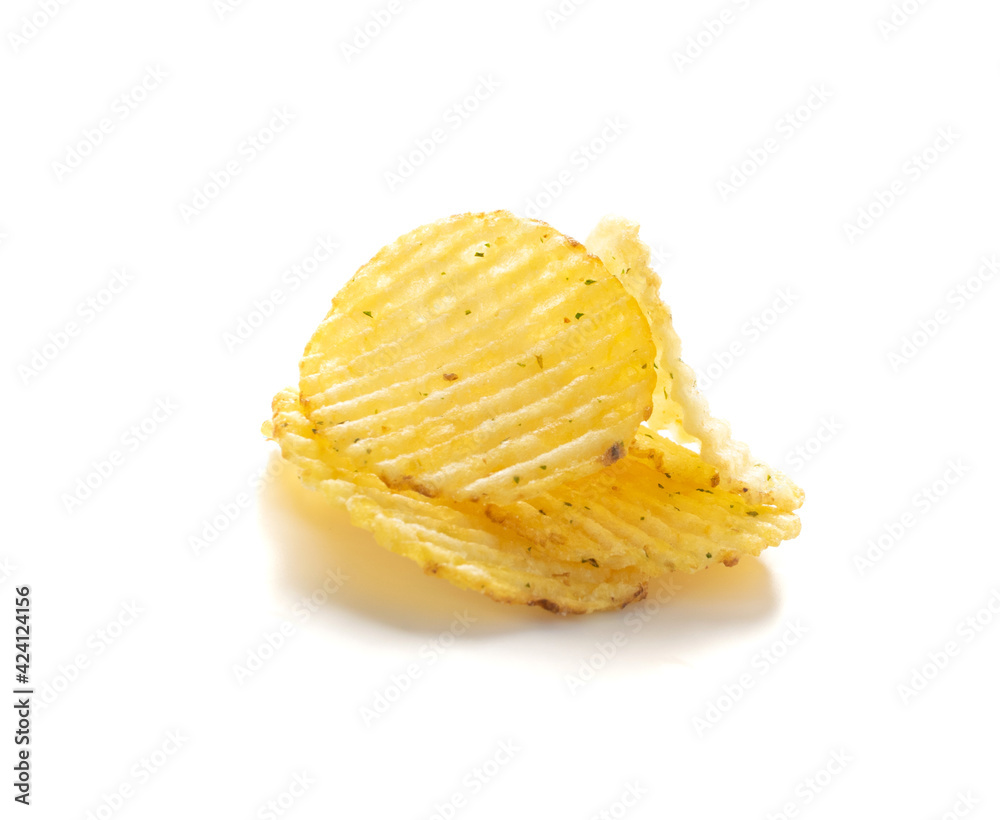 Corrugated Chips, Wavy Potato Chips, Fluted Crisps Stock Photo | Adobe ...
