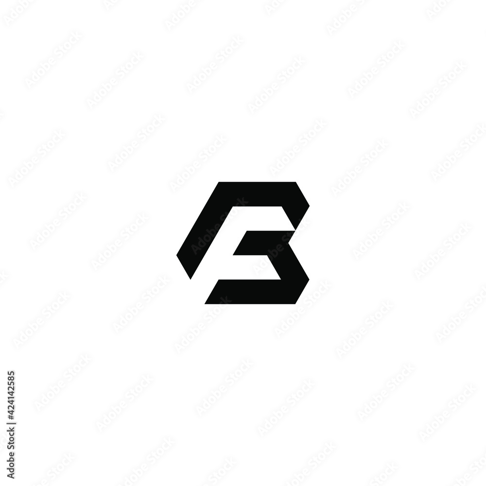 initial FB logo design vector Stock Vector | Adobe Stock