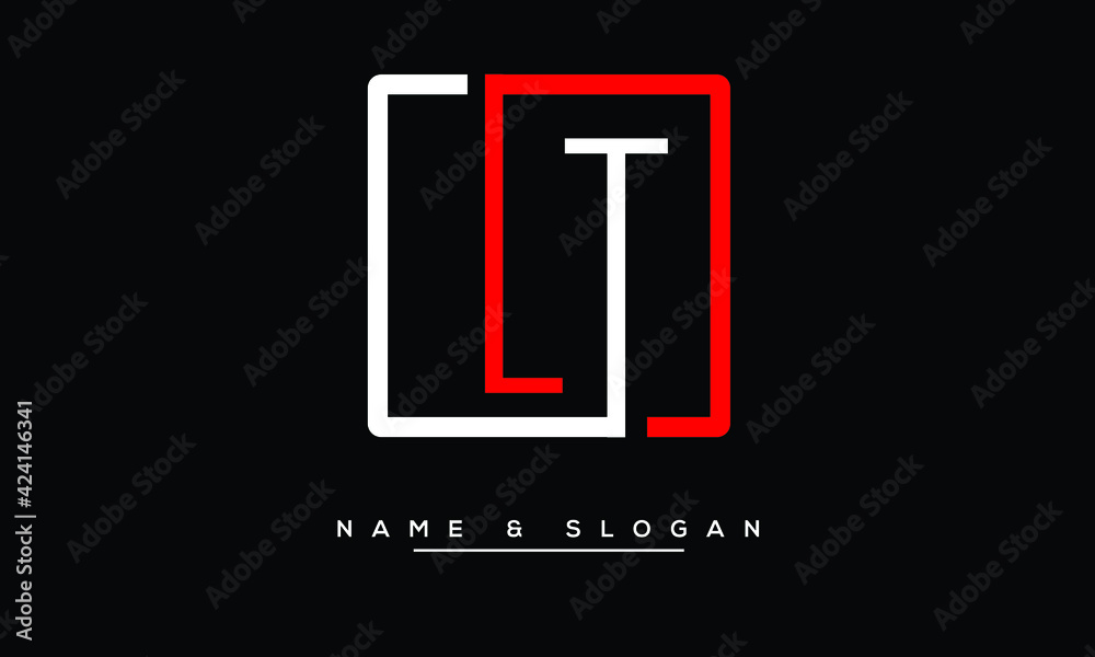 LT, TL, L, T Abstract Letters Logo Monogram Stock Vector | Adobe Stock