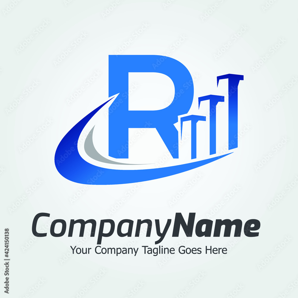 Letter R vector logo template, Colorful Letter R logo, Real Estate ...
