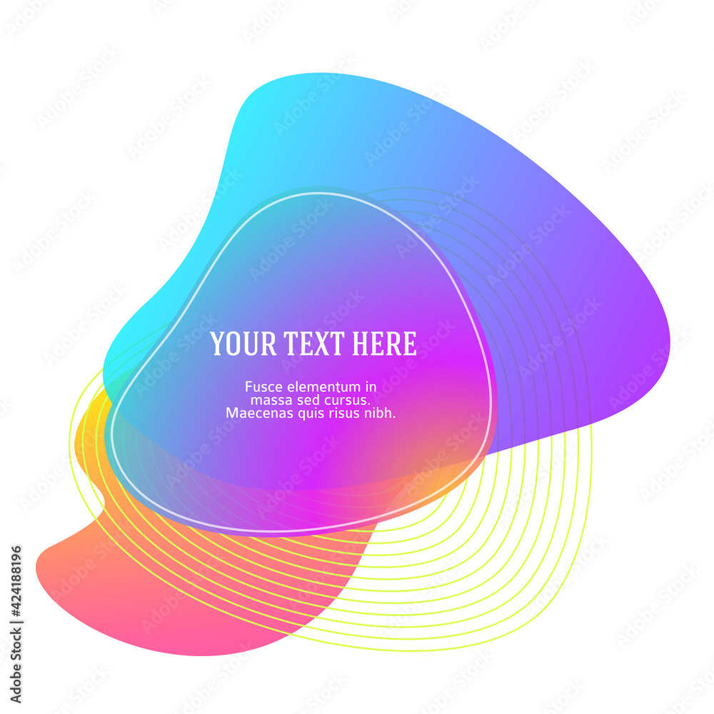 Abstract blur shapes color gradient iridescent colors effect soft ...