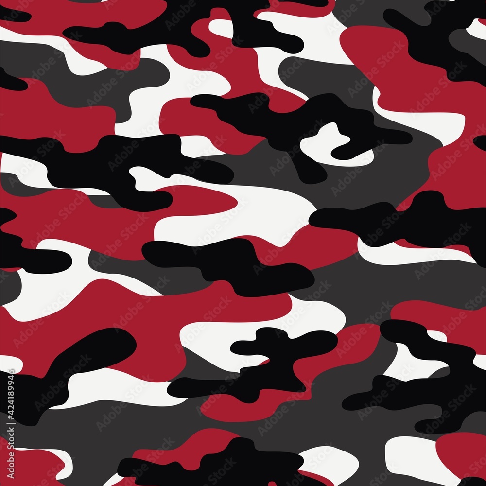 Red Camouflage Clothing