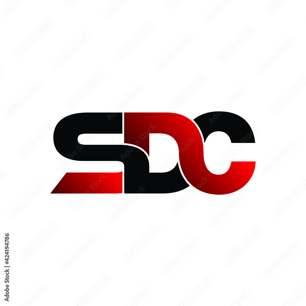 SDC letter monogram logo design vector Stock Vector | Adobe Stock