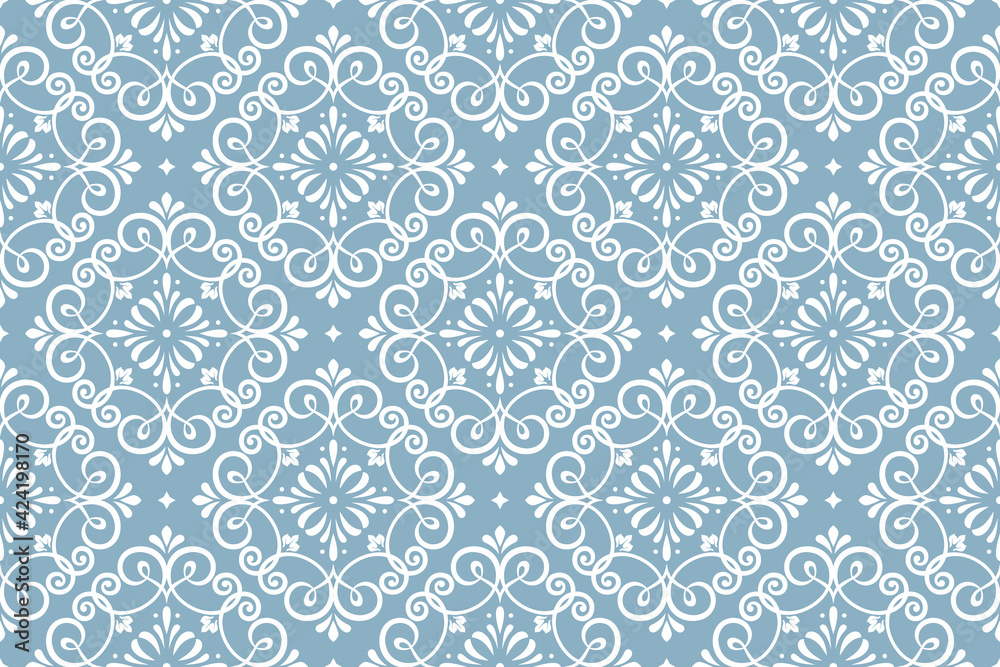 Vintage Blue Pattern Background