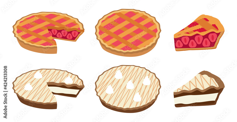 Illustration vector flat cartoon isolated on white background of whole ...