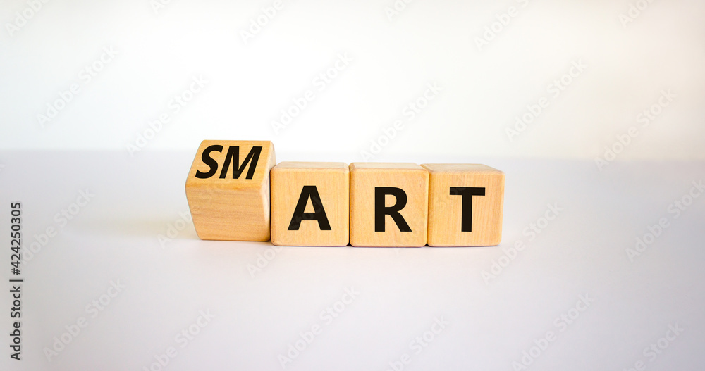 Smart art symbol. Turned the cube and changed the word 'smart' to 'art ...