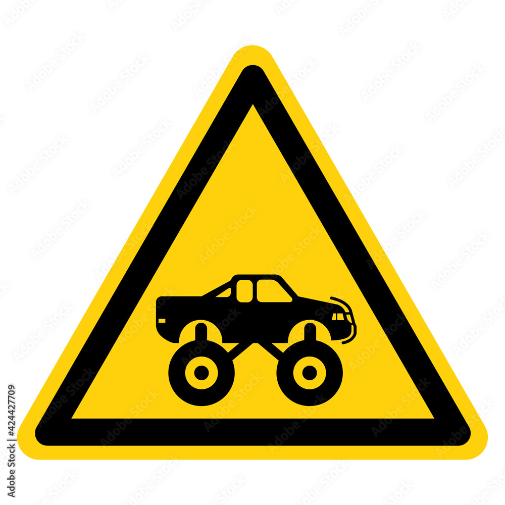 Monster Truck Symbol Sign,Vector Illustration, Isolate On White ...