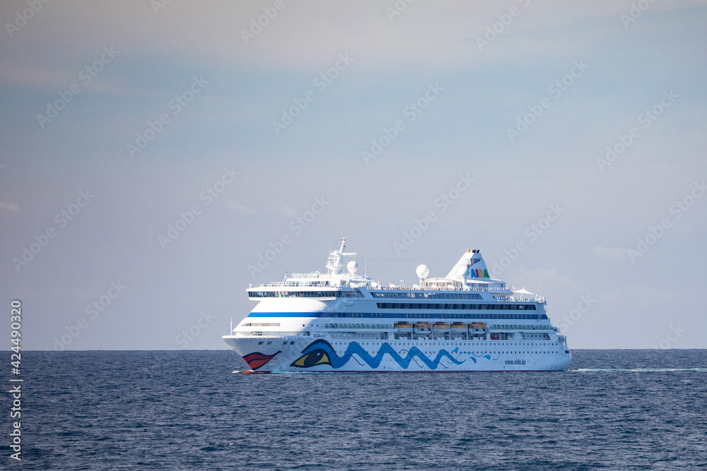 AIDAaura is the third cruise ship operated by the German cruise line ...