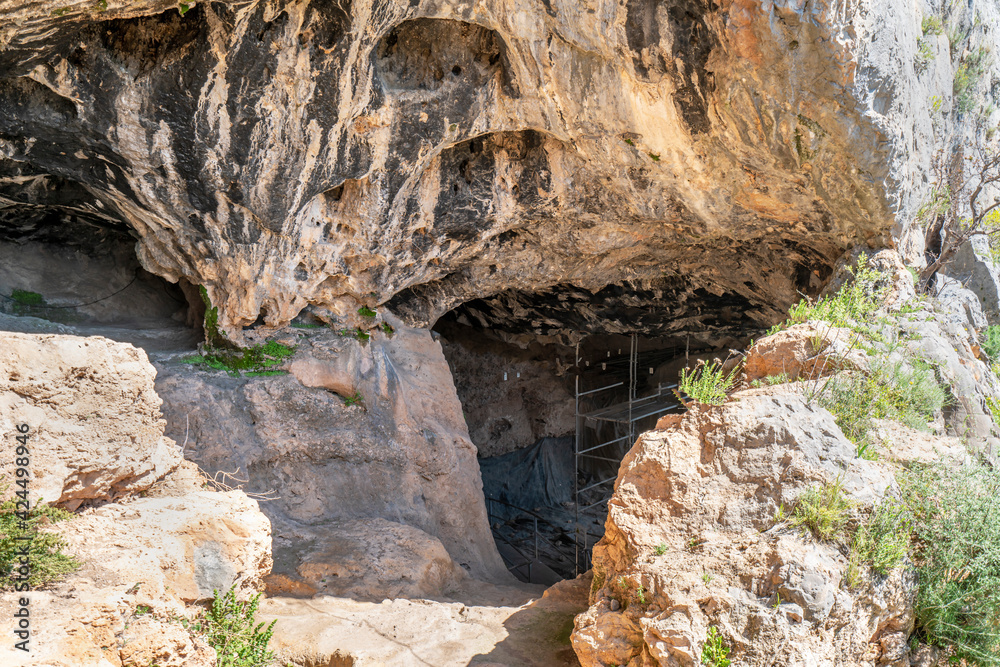 Karain Cave (Karain Mağarası) is a Paleolithic archaeological site ...