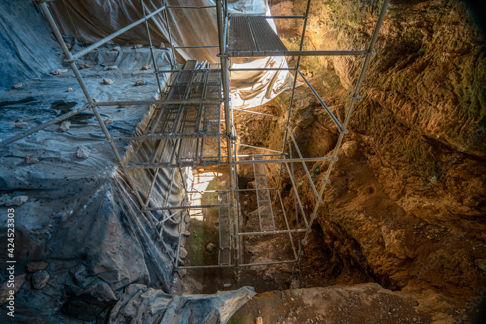 Karain Cave (Karain Mağarası) is a Paleolithic archaeological site ...