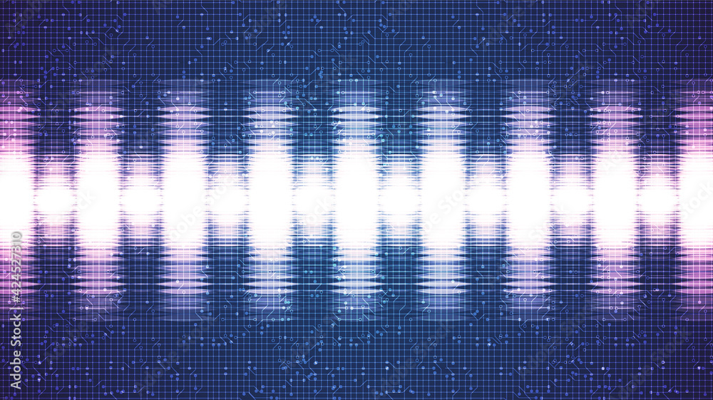 UltraSonic Sound Wave Background,technology and earthquake wave diagram ...