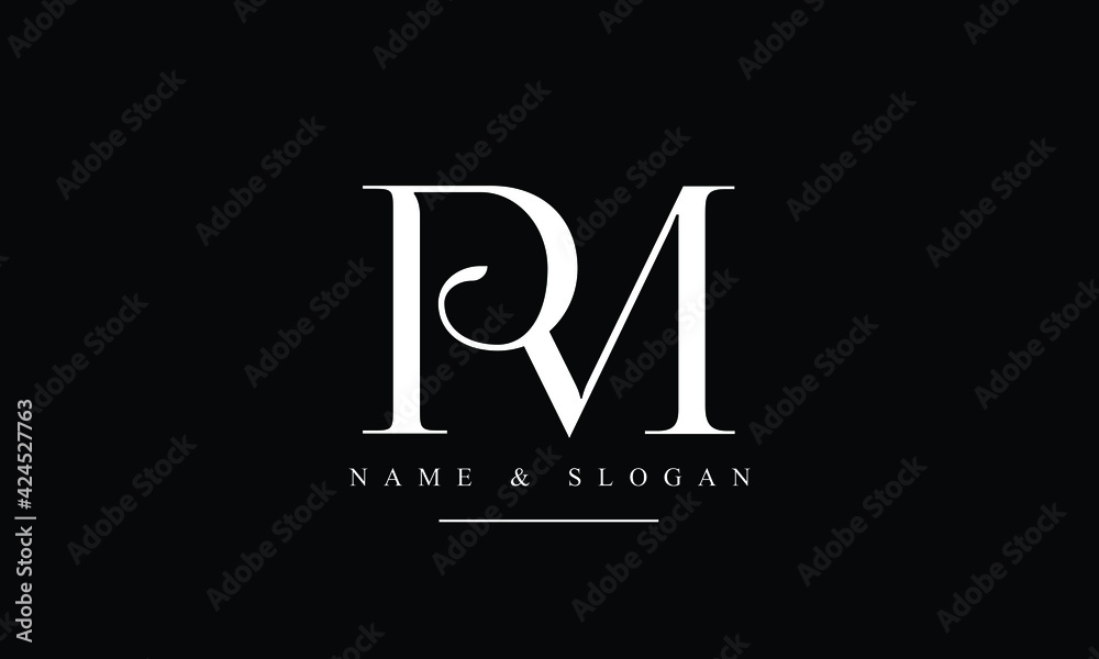 PM, MP, P, M abstract letters logo monogram Stock Vector | Adobe Stock