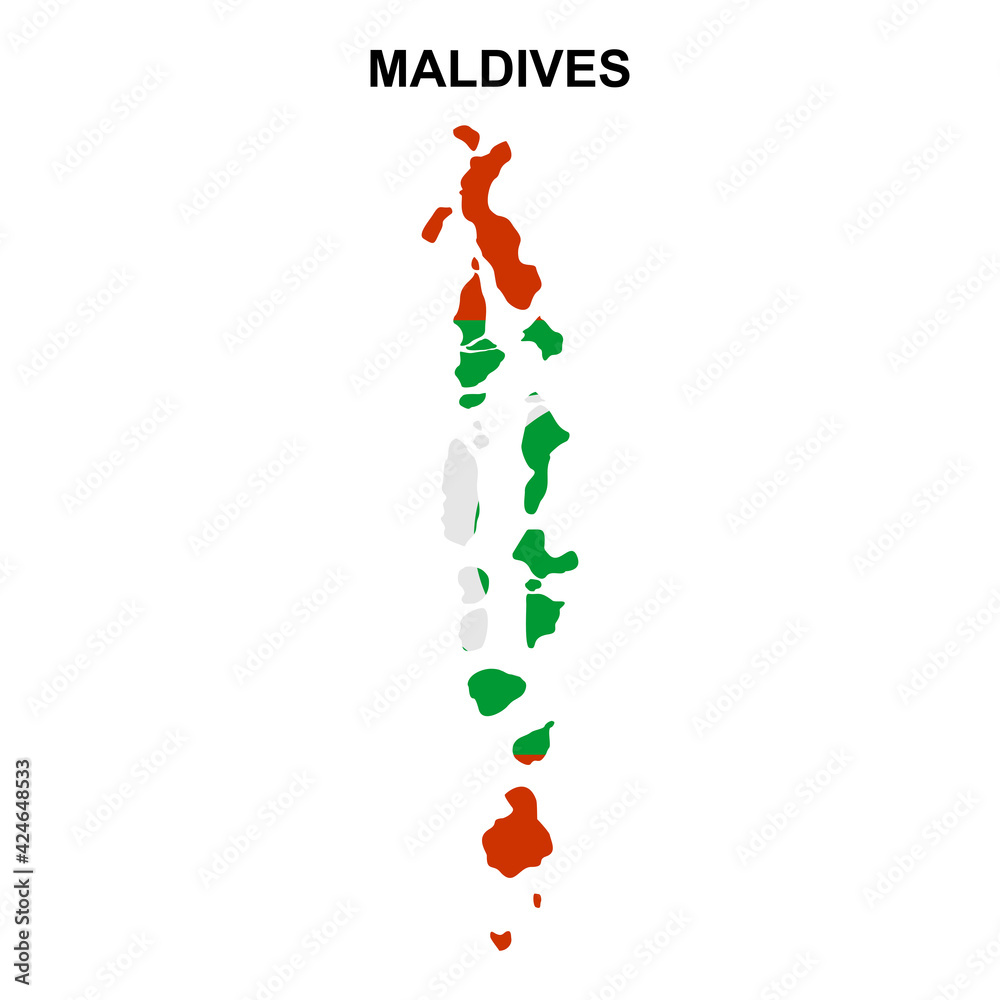 maps of Maldives with national flags icon vector sign symbol Stock ...