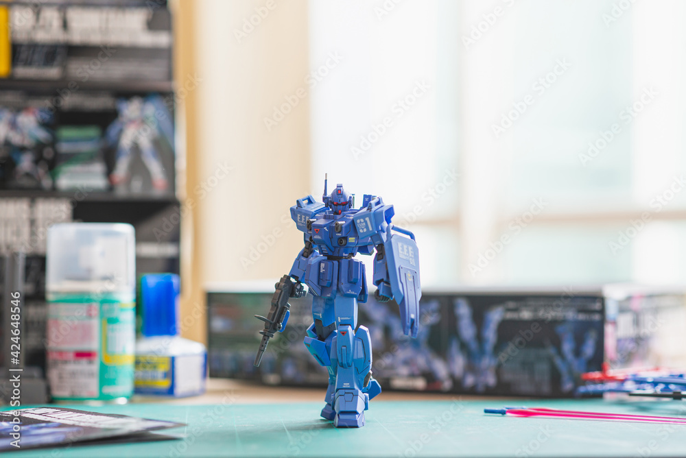 BANGKOK, THAILAND March 13 ,2021 RX-79BD-1 BLUE DESTINY UNIT 1 "EXAM ...