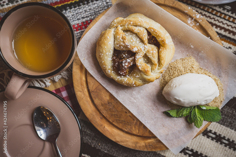 Traditional Georgian sweets and desserts with hazelnuts, walnuts, grape ...