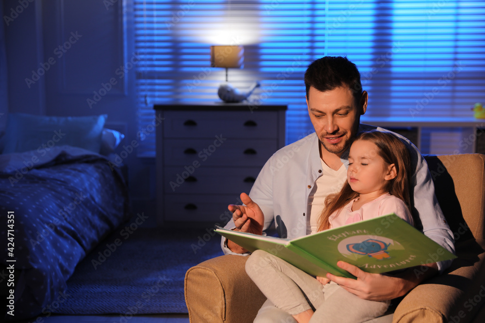 Dad Reading Bedtime Story