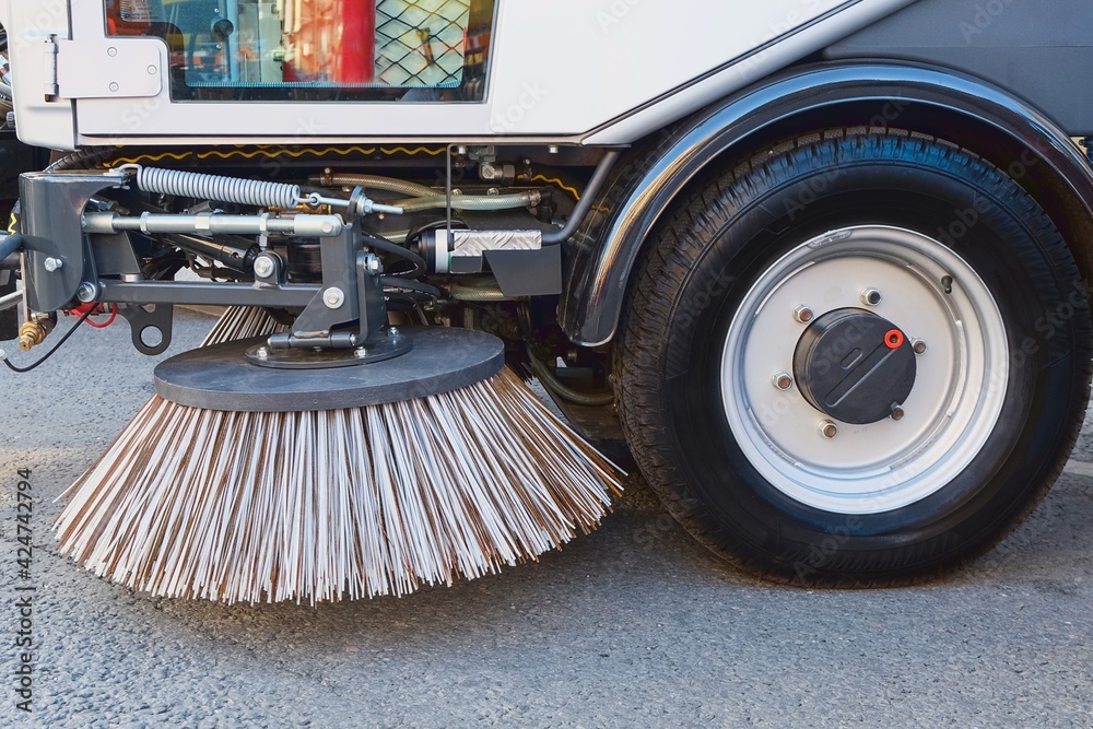 Sweeping equipment for routine year-round municipal street and highway ...