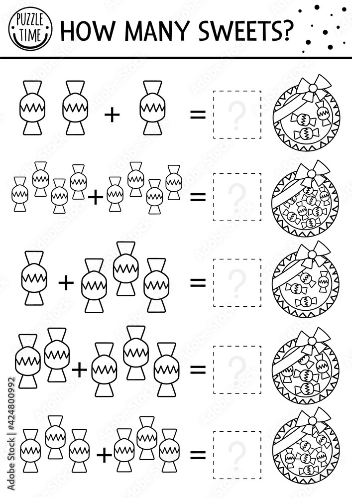 Addition And Subtraction Clipart Black And White