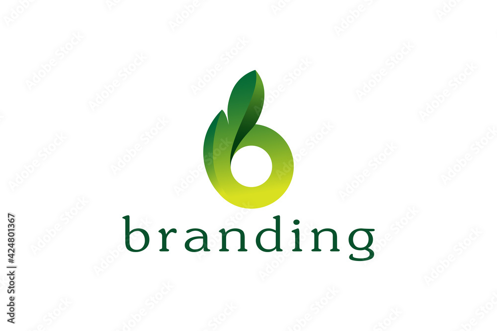eco friendly b letter logo Stock Vector | Adobe Stock