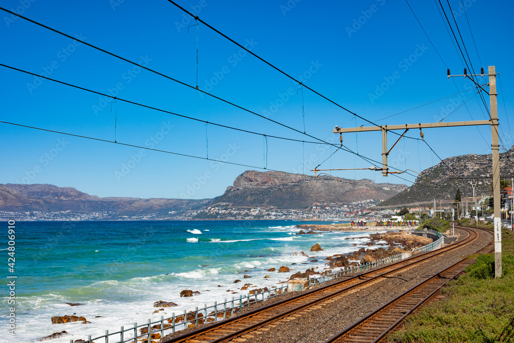 coastline, train, railway, rail, adventure, africa, bay, beach, cape ...
