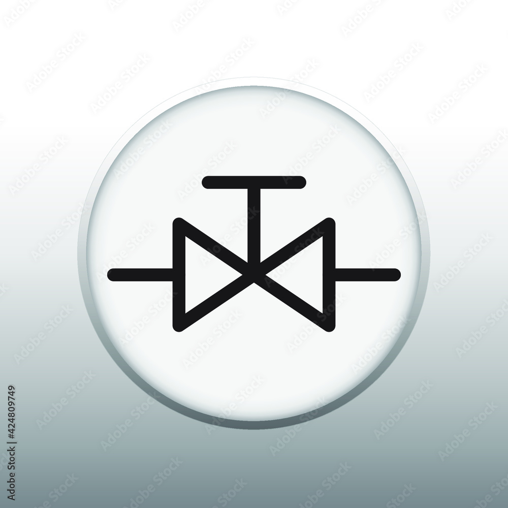 GATE VALVE VECTOR SYMBOL OF PUMPING SYSTEM MECHANICAL SYSTEM Stock ...