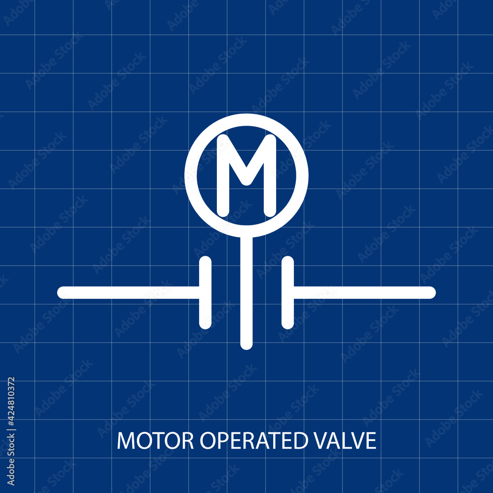2-WAY CONTROL VALVE VECTOR SYMBOL OF PUMPING SYSTEM MECHANICAL SYSTEM ...