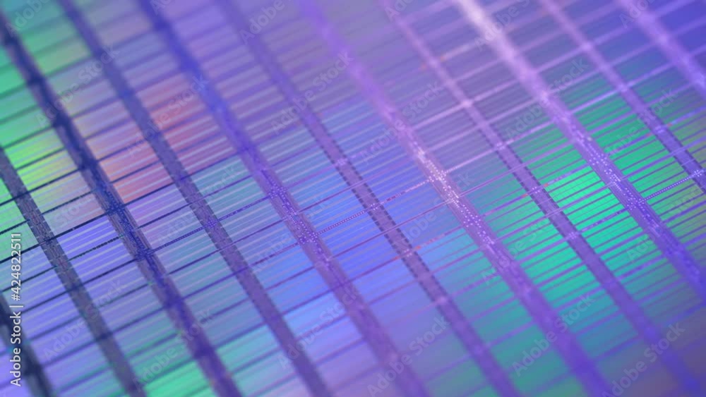 4K・Silicon wafer Stock ビデオ | Adobe Stock